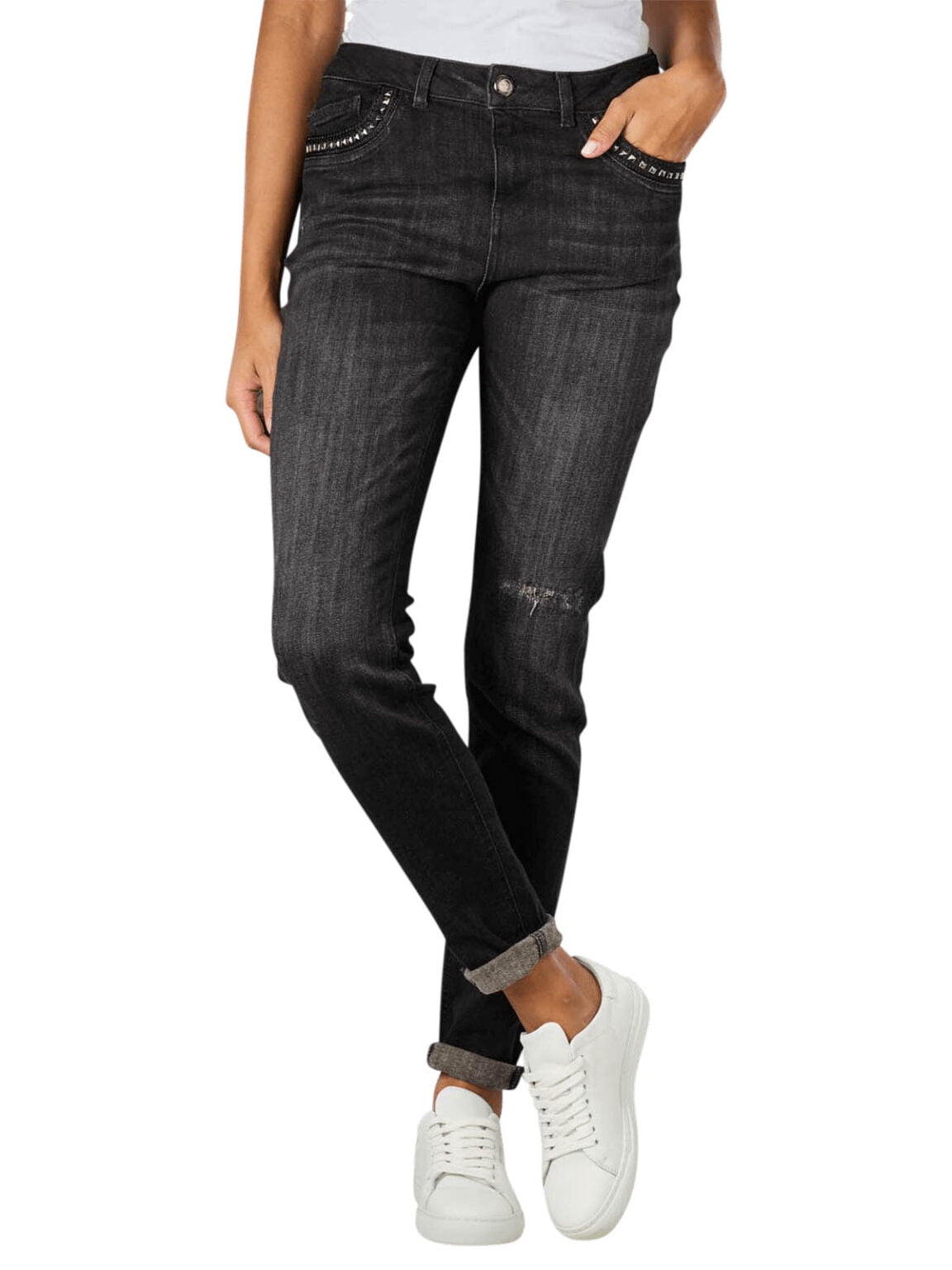 Mos Mosh-Bradford Brushed Jeans- Black - Classique Boutique