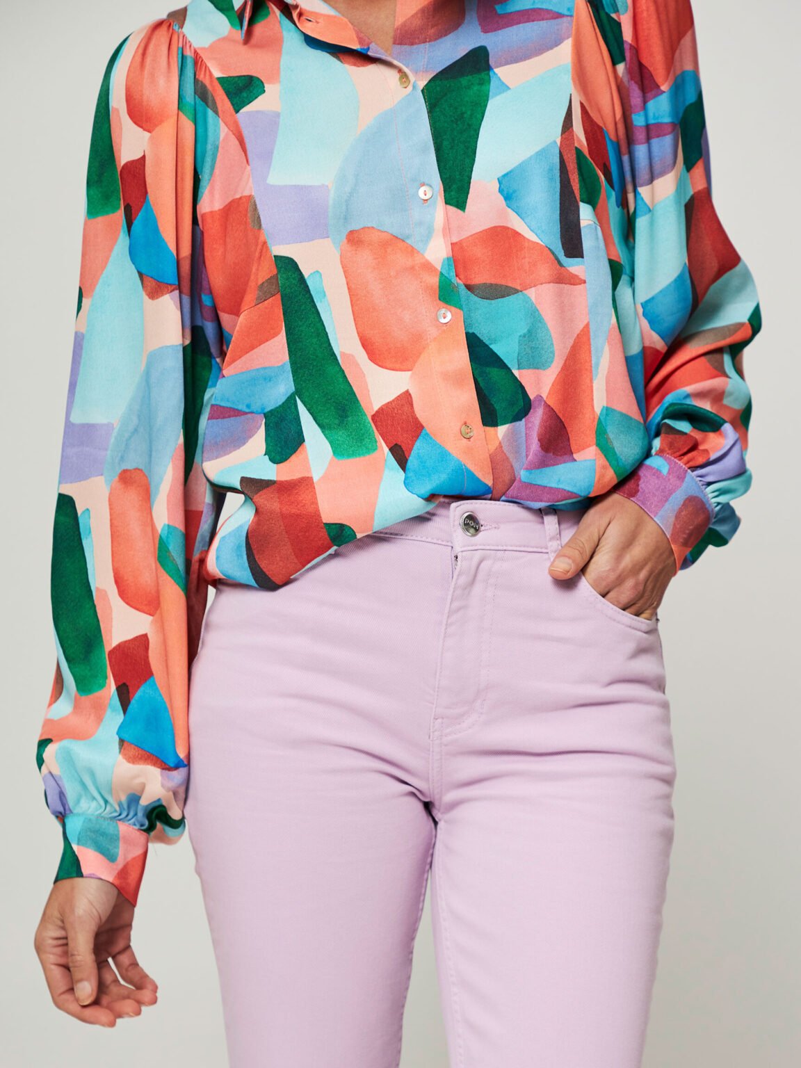 Pom Amsterdam- Kate Orchid Lilac Jeans - Classique Boutique